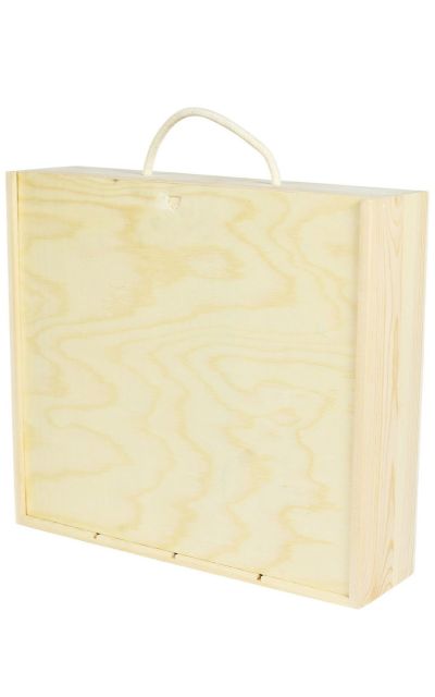 Buy 4 Bottle Wooden Wine Box - VINVM